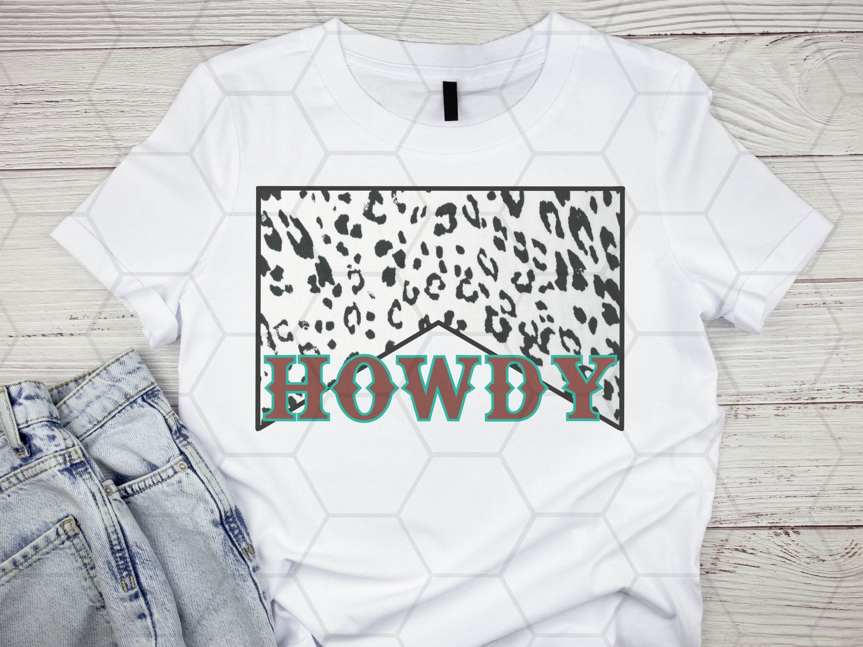 Howdy PNG for Sublimationhowdy Turquoise Howdy Leopard Howdy ...