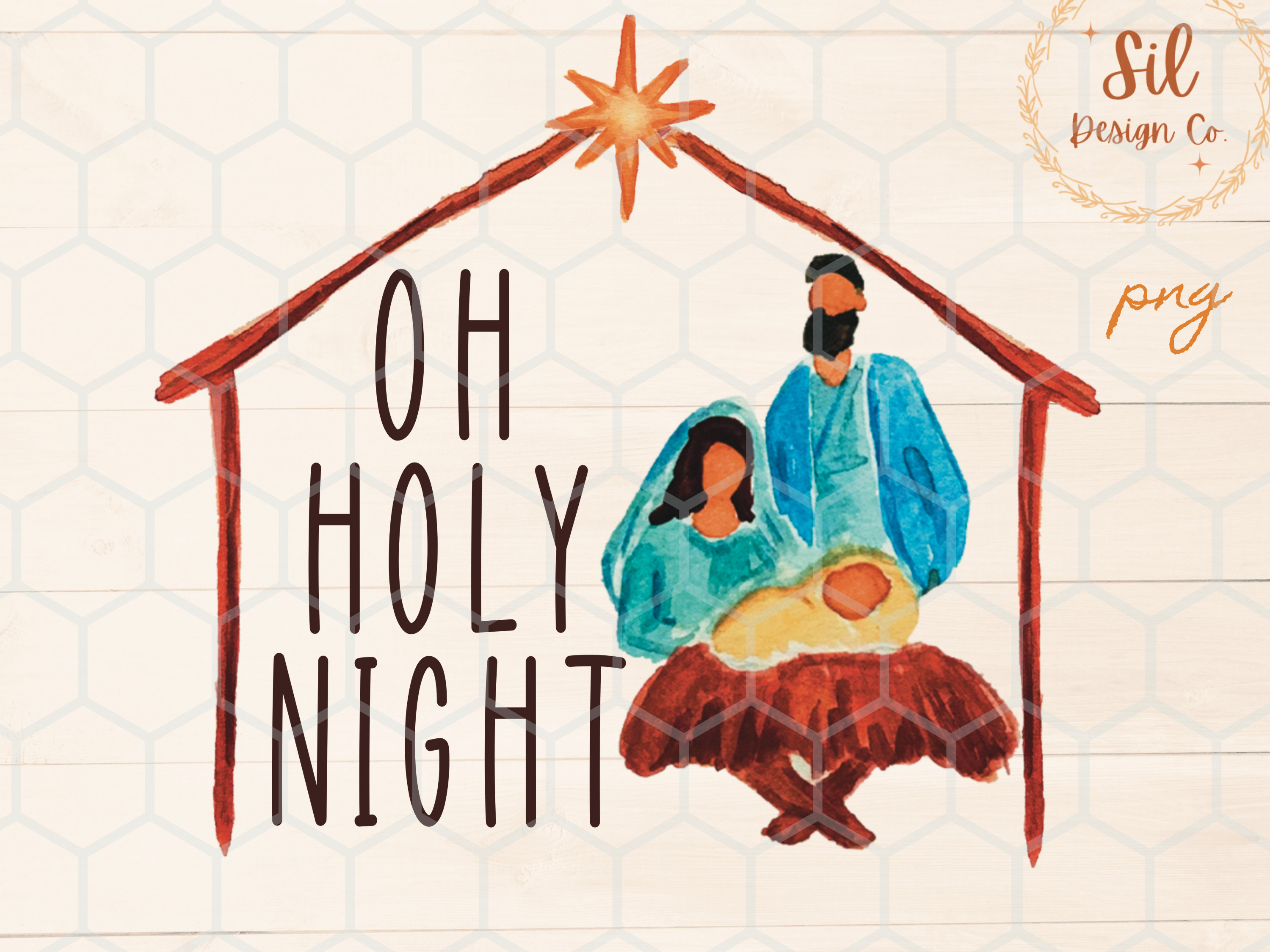 Oh Holy Night Png for Sublimation, Jesus Christmas Shirt Design ...