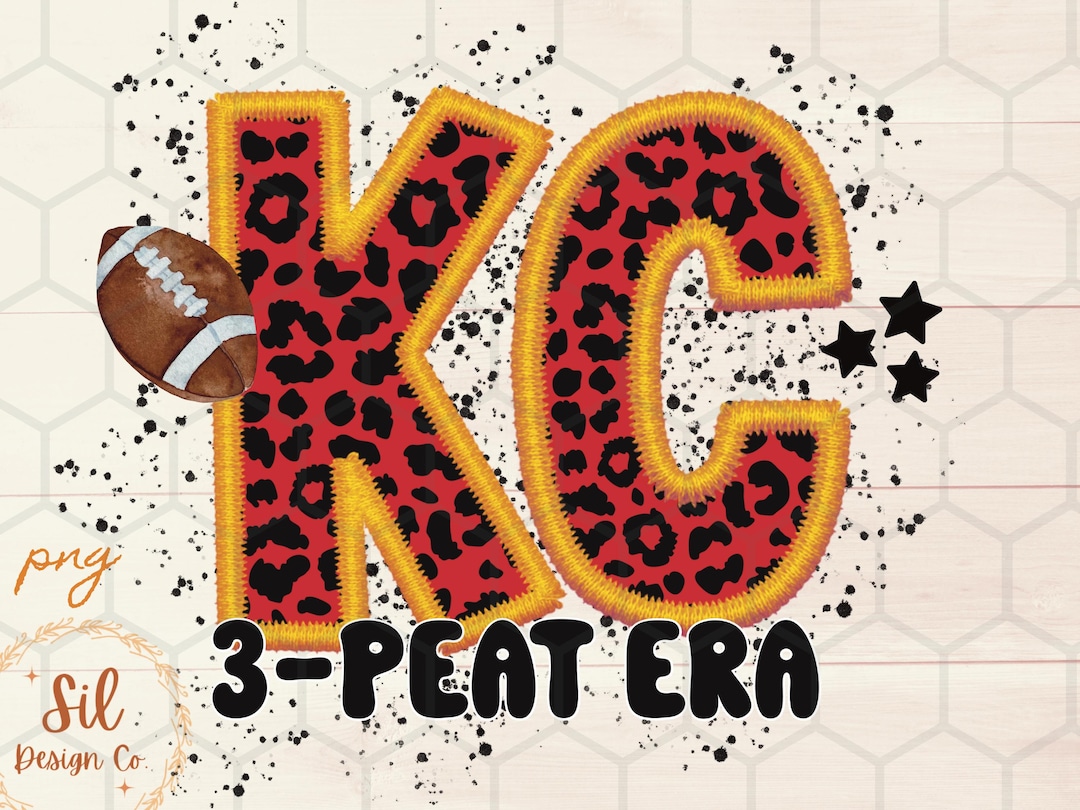 Chiefs 3 Peat Leopard Print PNG, Football KC Design (digital Download ...