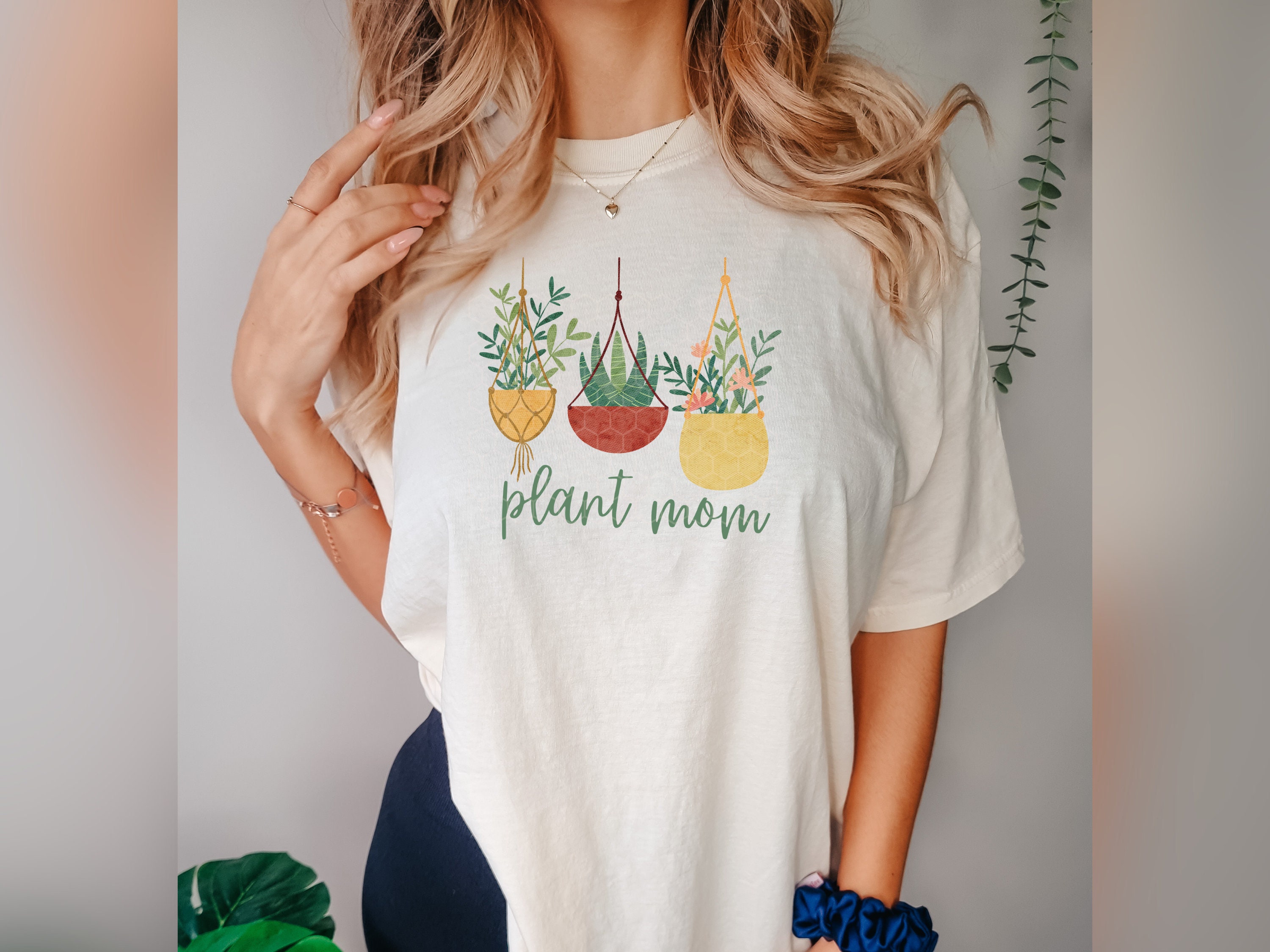 Plant Mom Boho PNG Design, Plant Mom Sublimation Design, Trendy Plant ...