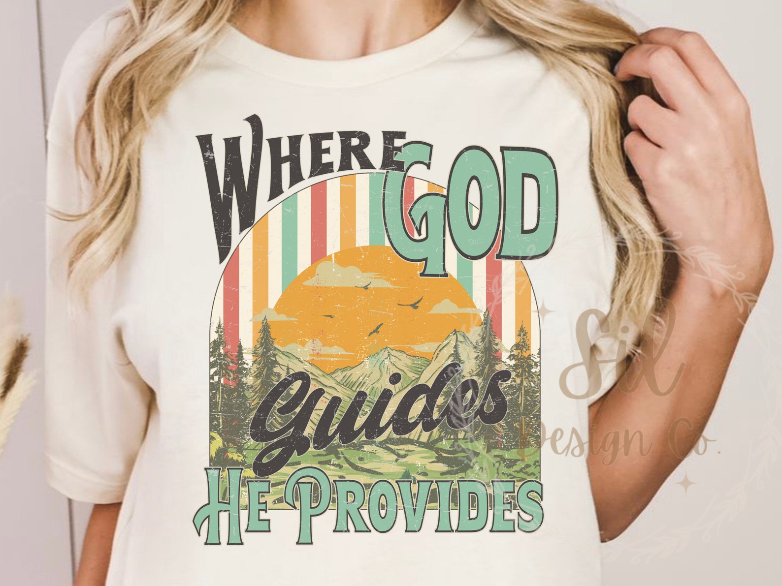 Where God Guides He Provides Png, Western Christian Faith Shirt Design ...