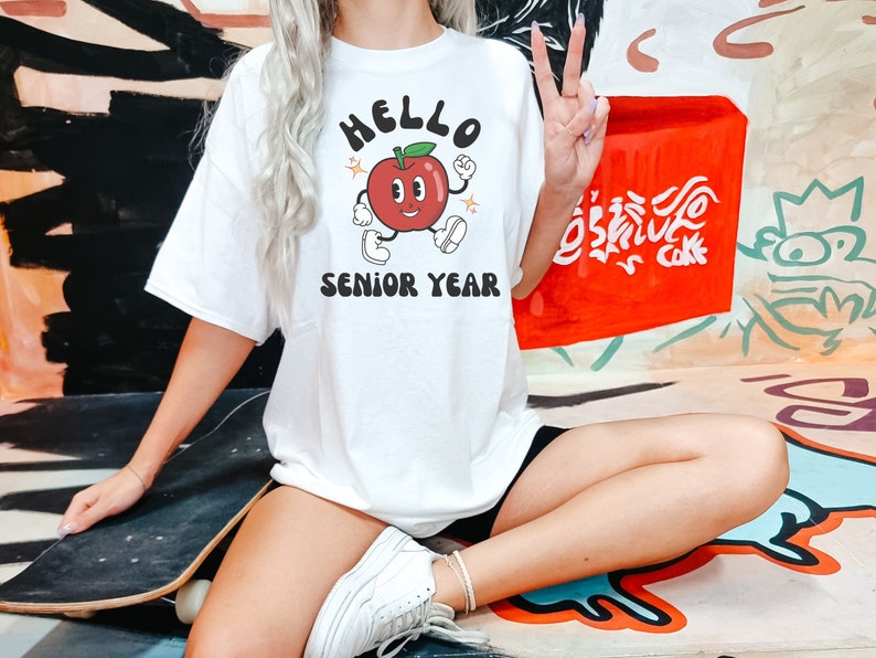 Hello Senior Year PNG, Back to School PNG for Sublimation, Hello Senior ...