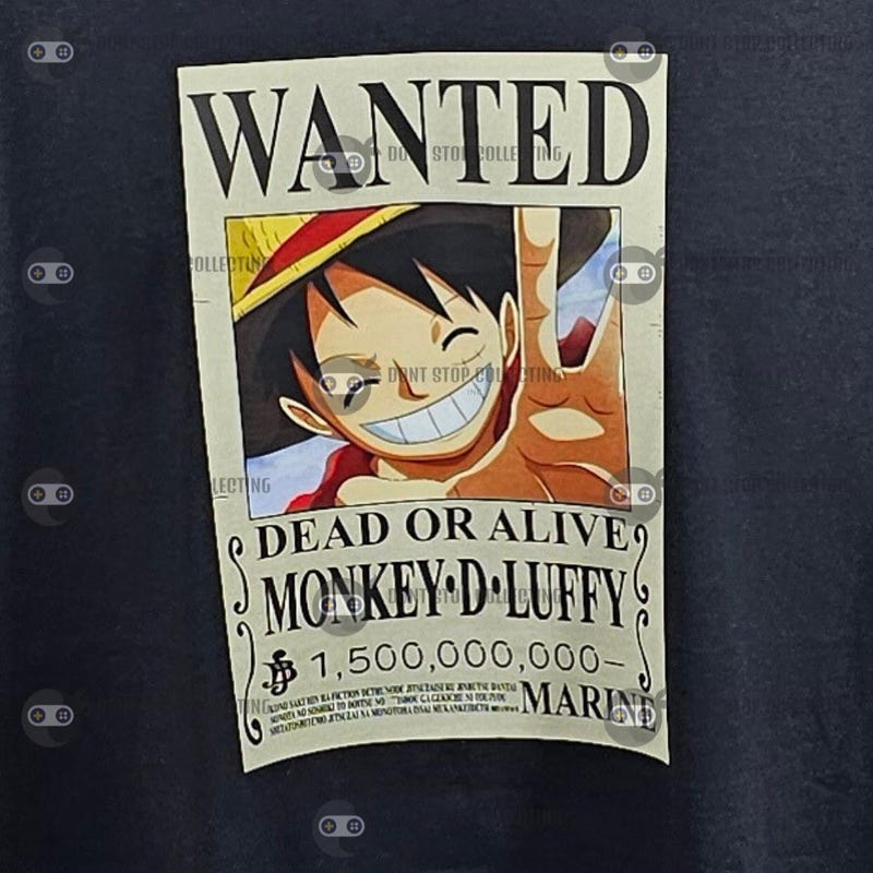 Wanted Monkey D Luffy Poster - Etsy