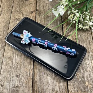 Smartphone Stylus Pen, Blue Cell Phone Wand, Polymer Clay Universal ...