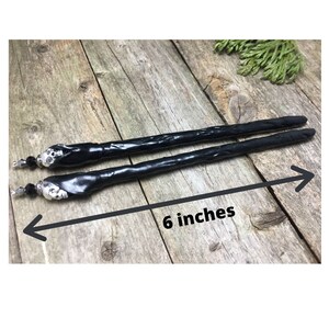 Grim Reaper Hair Stick Polymer Clay Skull Hair Sticks 6 - Etsy
