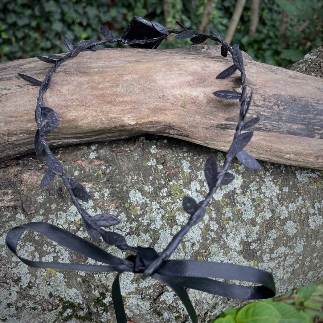 Triple Moon Goddess Crown, Forest Witch Hair Circlet, Handmade Woodland ...