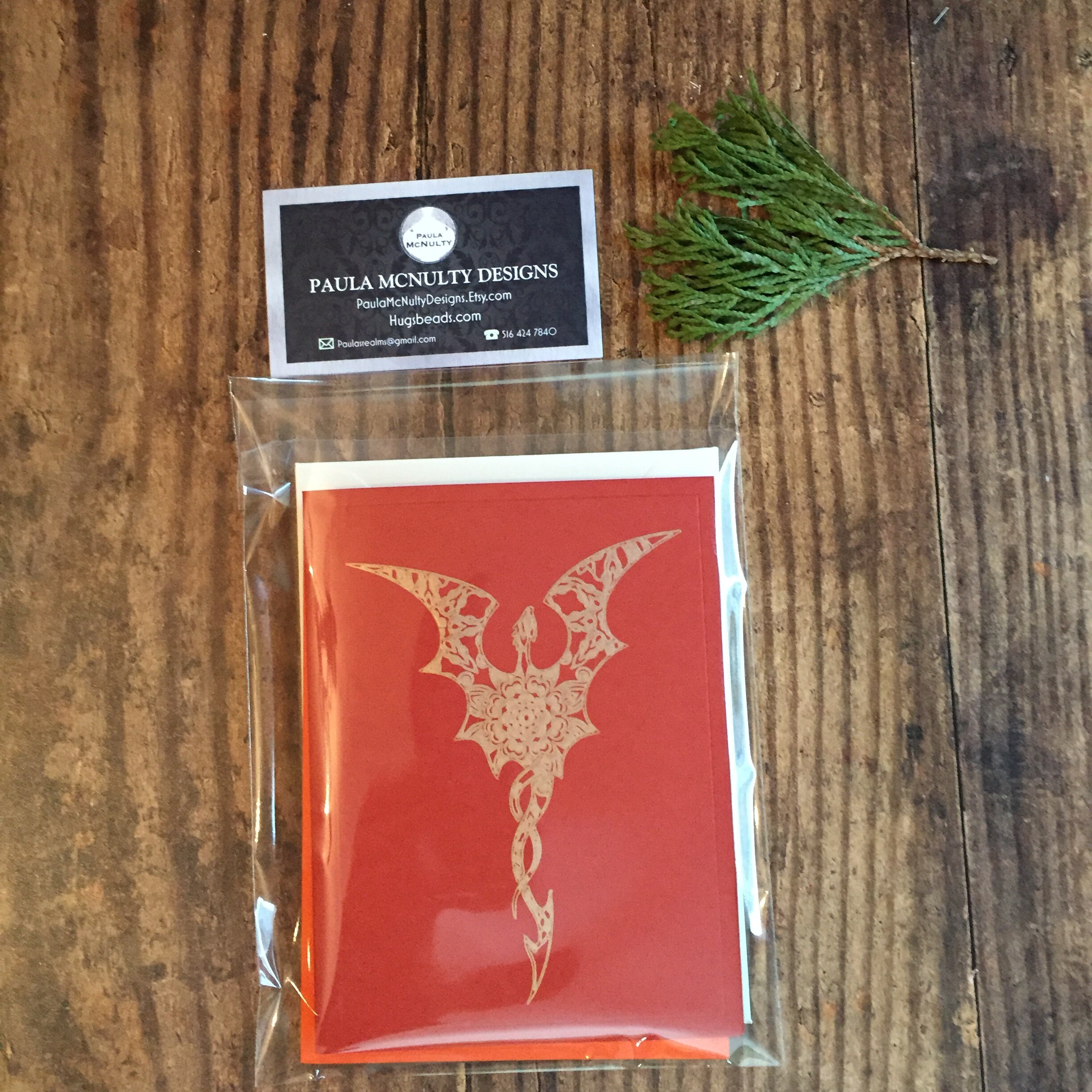 Dragon Blank Note Cards with Envelopes Set of Gold ink | Etsy