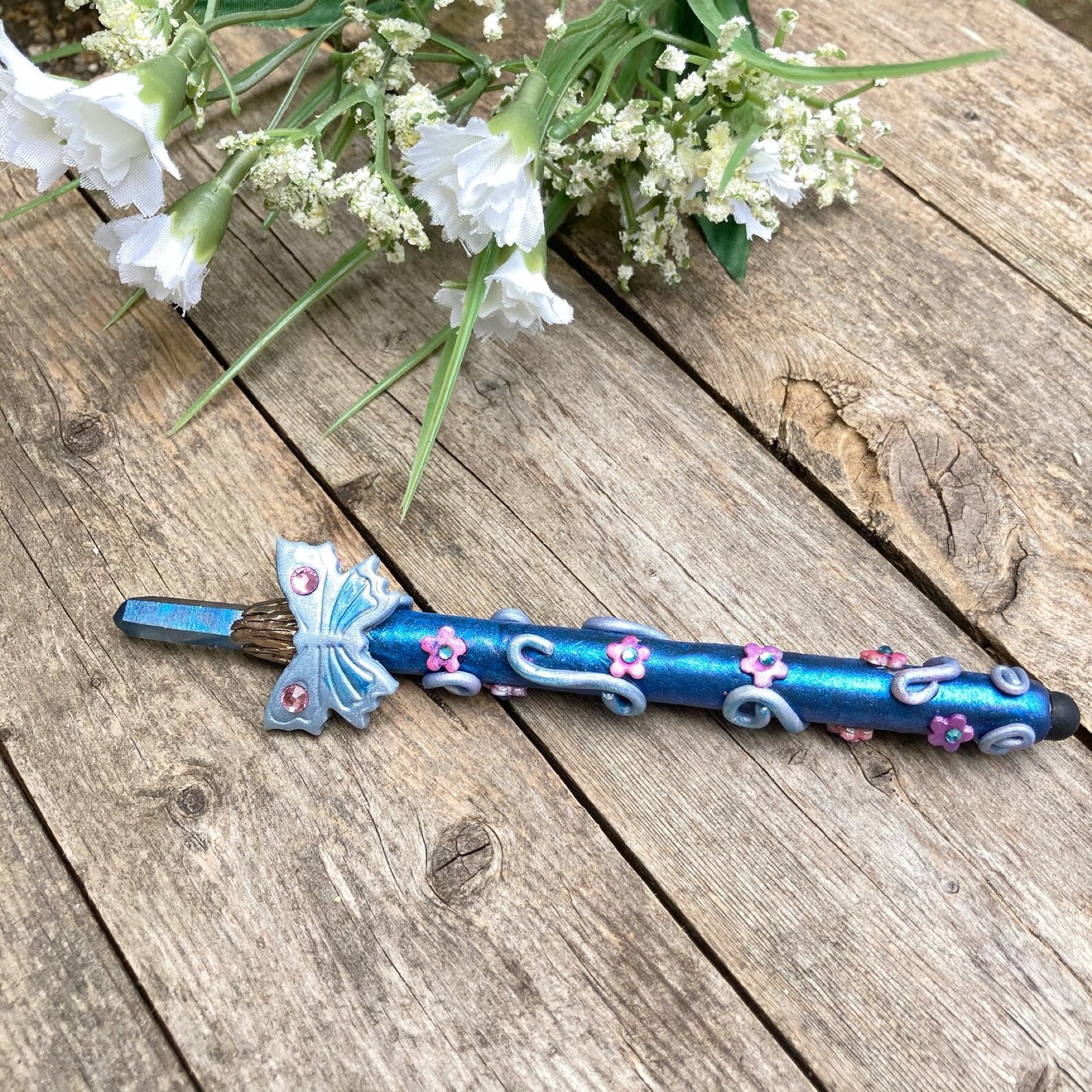 Smartphone Stylus Pen Blue Cell Phone Wand Polymer Clay | Etsy