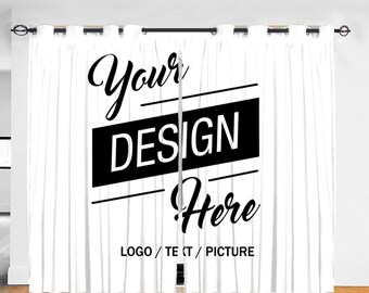Custom Logo Curtains - Etsy UK
