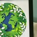 Earth Wall Art, Eco, Layered Paper, 8x8 Shadow Box Green Blue White - Etsy