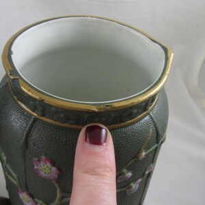 Antique Pinder Bourne Staffordshire Pottery Jugs Cherry Blossom Prunus ...