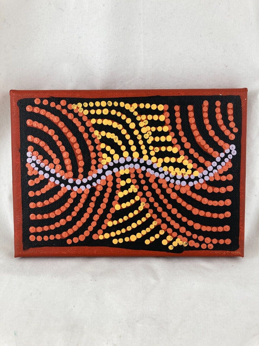 Rare Aboriginal Dot Painting Australian Artist Kim Butler 1971 - 2016 ...