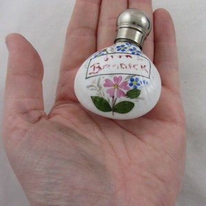 Rare Antique Porcelain Scent Bottle 'brodick' Isle of Arran Shell Shape ...