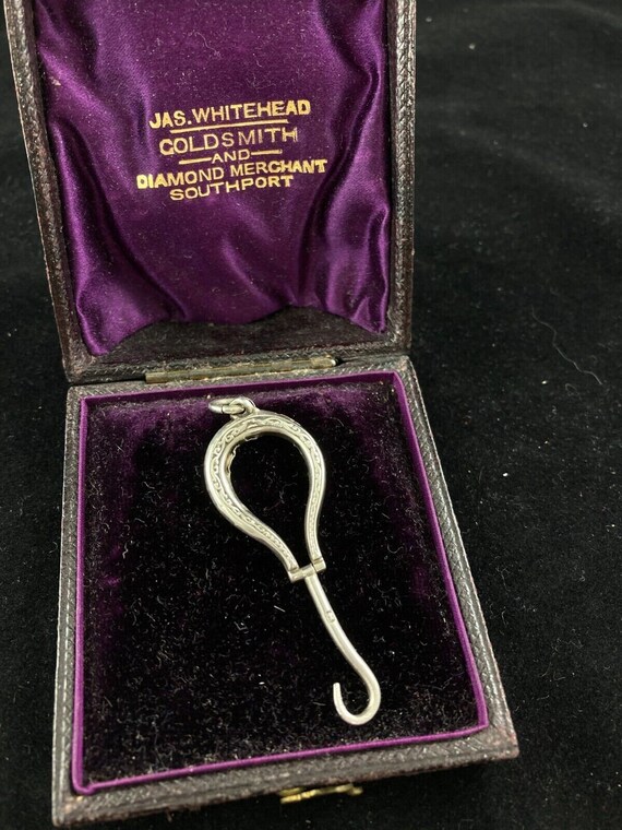 Antique Silver Folding Button Hook Chatelaine 1899 - Etsy