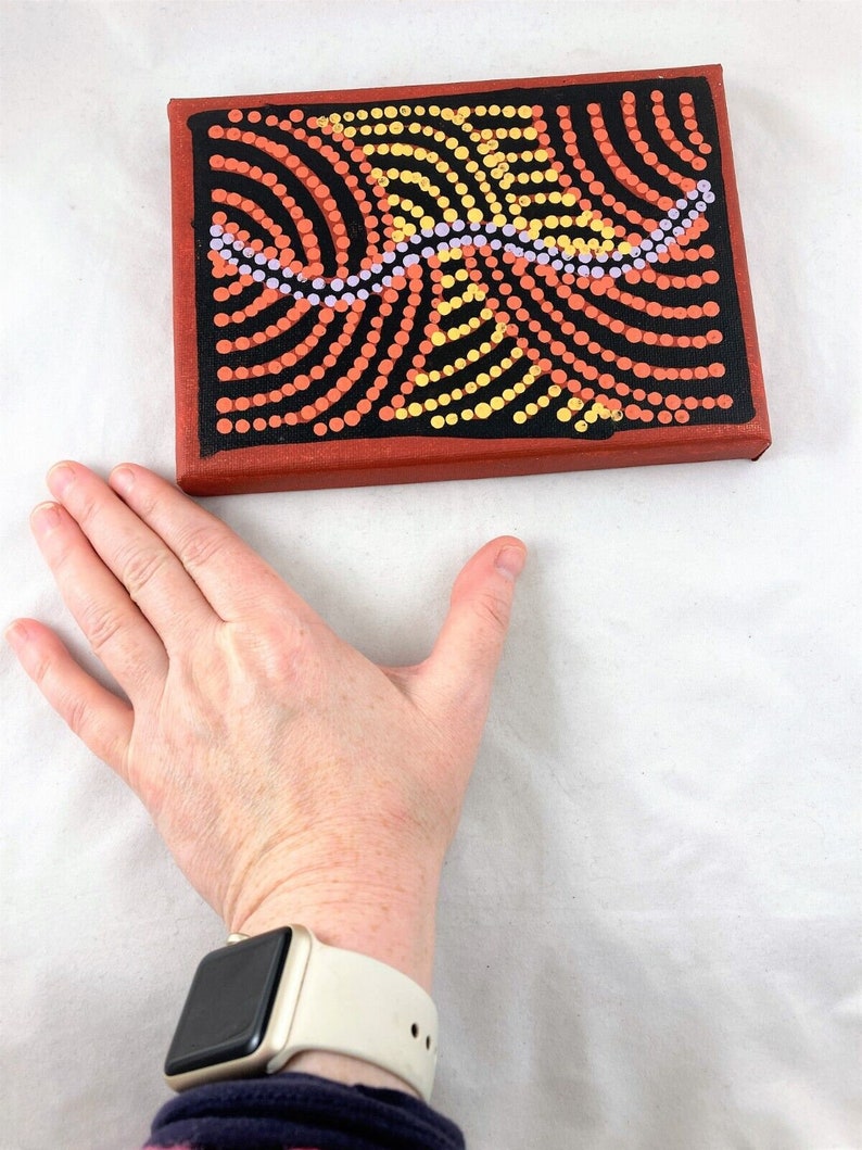 Rare Aboriginal Dot Painting Australian Artist Kim Butler 1971 - 2016 ...