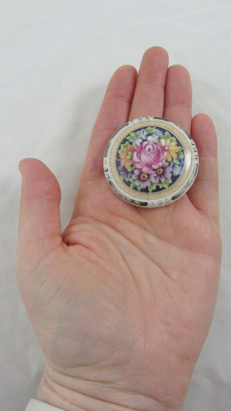Vintage Flower Brooch Pin Bavaria Schumann-jewellery German Chintz - Etsy