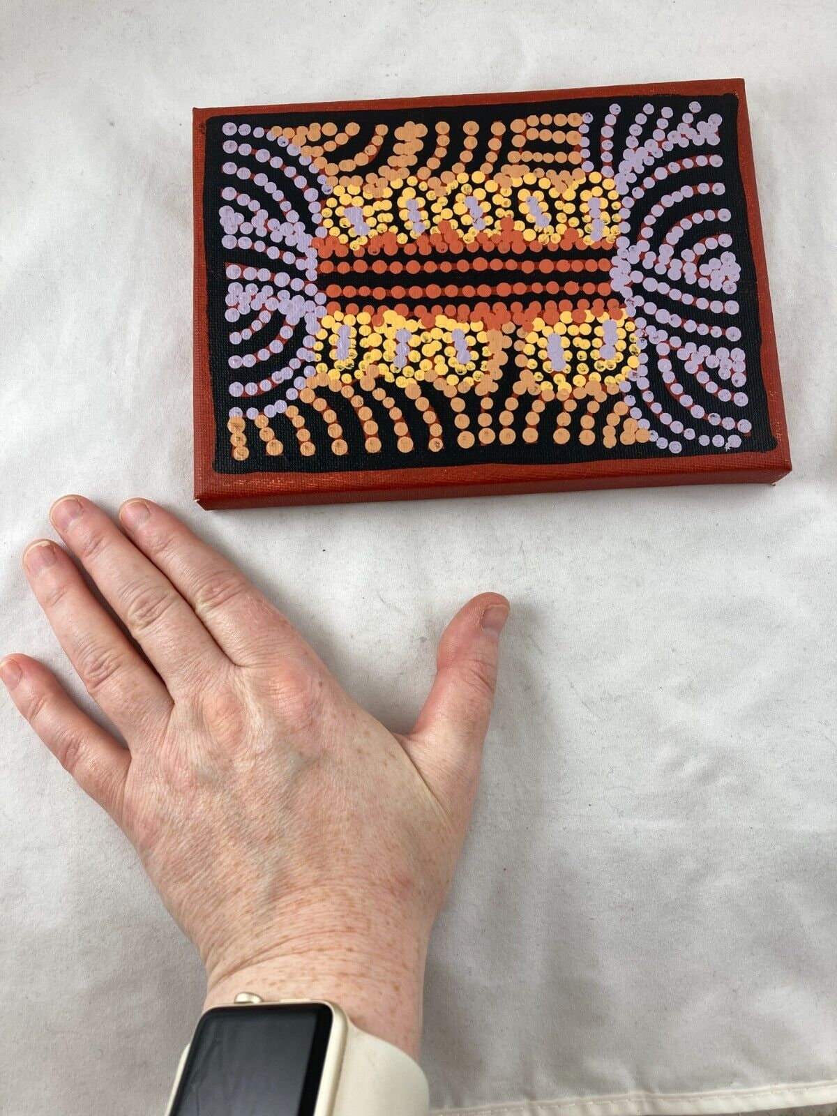 Rare Aboriginal Dot Painting Australian Artist Kim Butler 1971 - 2016 ...