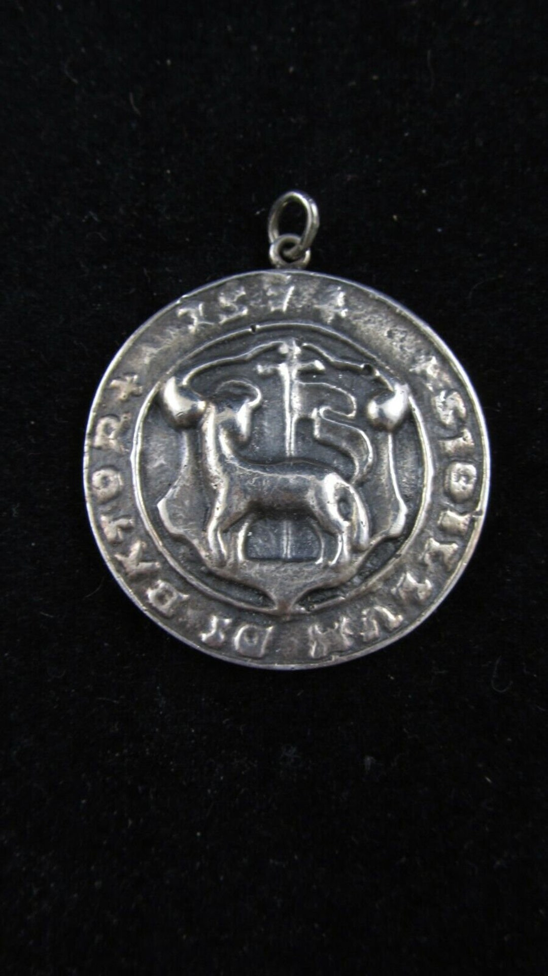 Silver Plate Paschal Lamb of God Emblem on Christian Medallion - Etsy