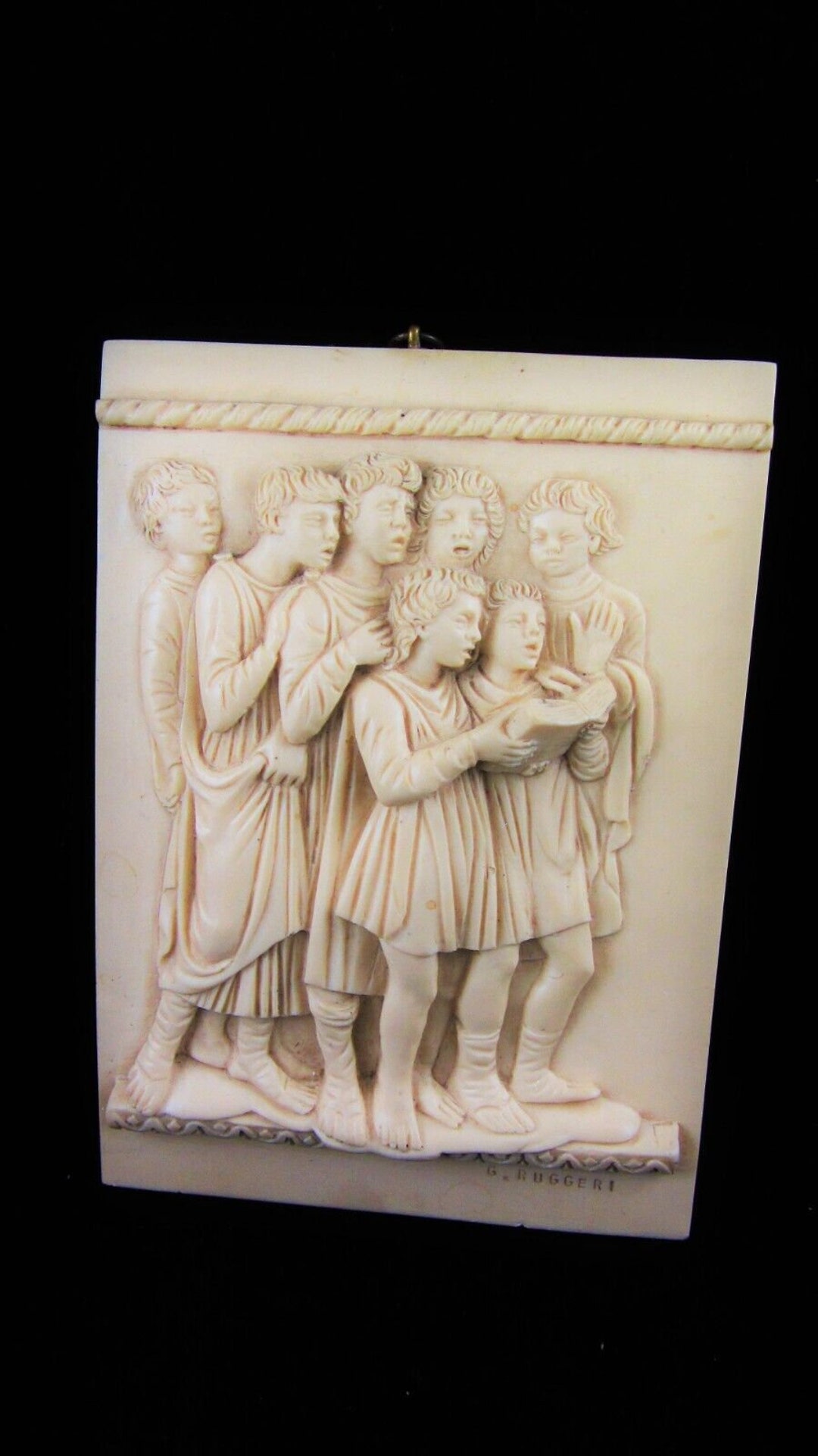 Vintage Resin Alabaster Plaque Gino Ruggeri Tuscany Choir - Etsy