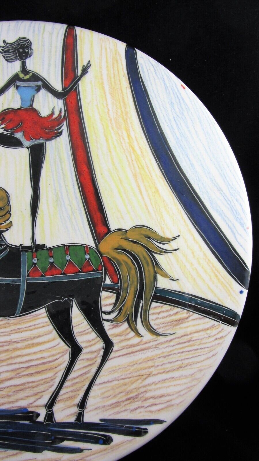 Large Vintage Italian Charger Plate Galvano Florence 1950-60s Mid ...