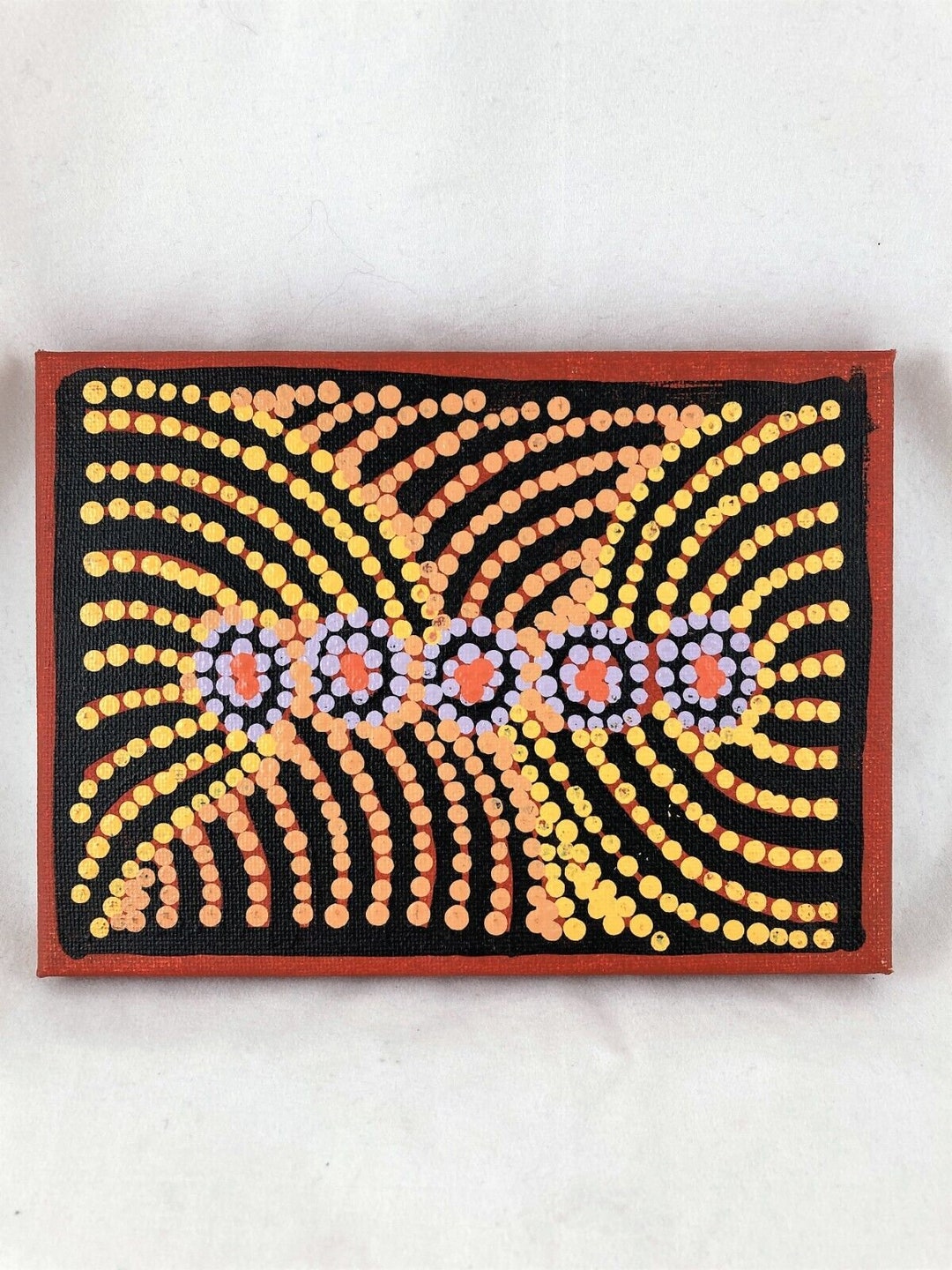 Rare Aboriginal Dot Painting Australian Artist Kim Butler 1971 - 2016 ...