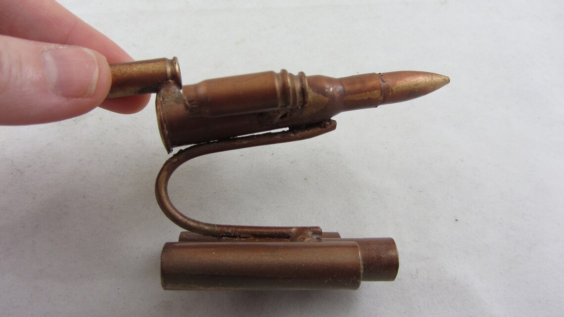 Model of Fighter Jet Plane made from Bullets Shell Casings | Etsy