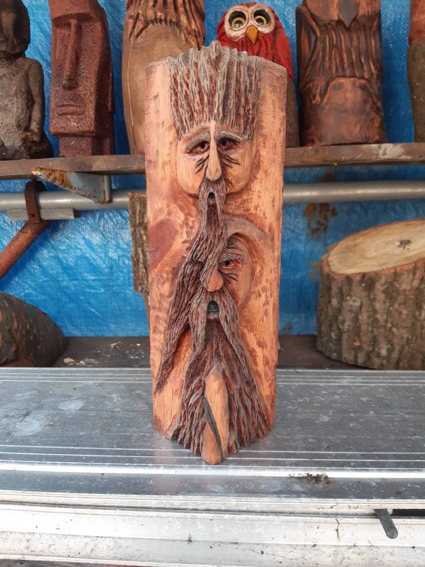 Talla De Madera Hecha A Mano Etsy España