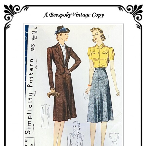 1930s Reproduction Sewing Pattern - Etsy