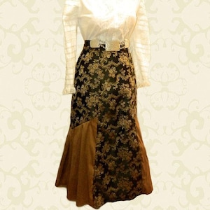 1908 Ladies Six-gored Skirt With Pleated Insets – PDF Sewing Pattern ...