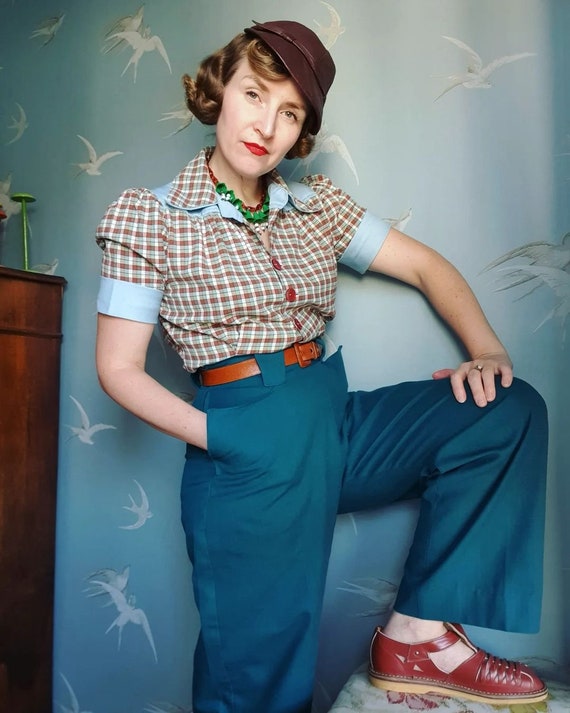 CUSTOM MAKE - 1940s Coverette, Coveralls, Rosie the R… - Gem