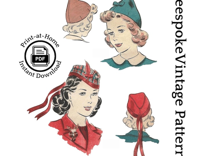 Glengarry - Scotch Cap /19th Century Headwear Pattern/ Timeless ...