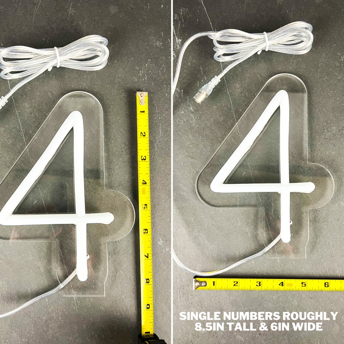 Neon Table Numbers Custom Neon Sign LED Neon Sign for - Etsy