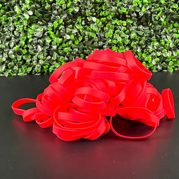 Adult Red Silicone Bracelet - Etsy