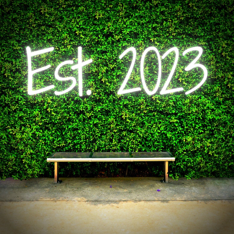 Est. 2023 Neon Sign, Premium Quality Cool to Touch, Custom Neon Sign ...