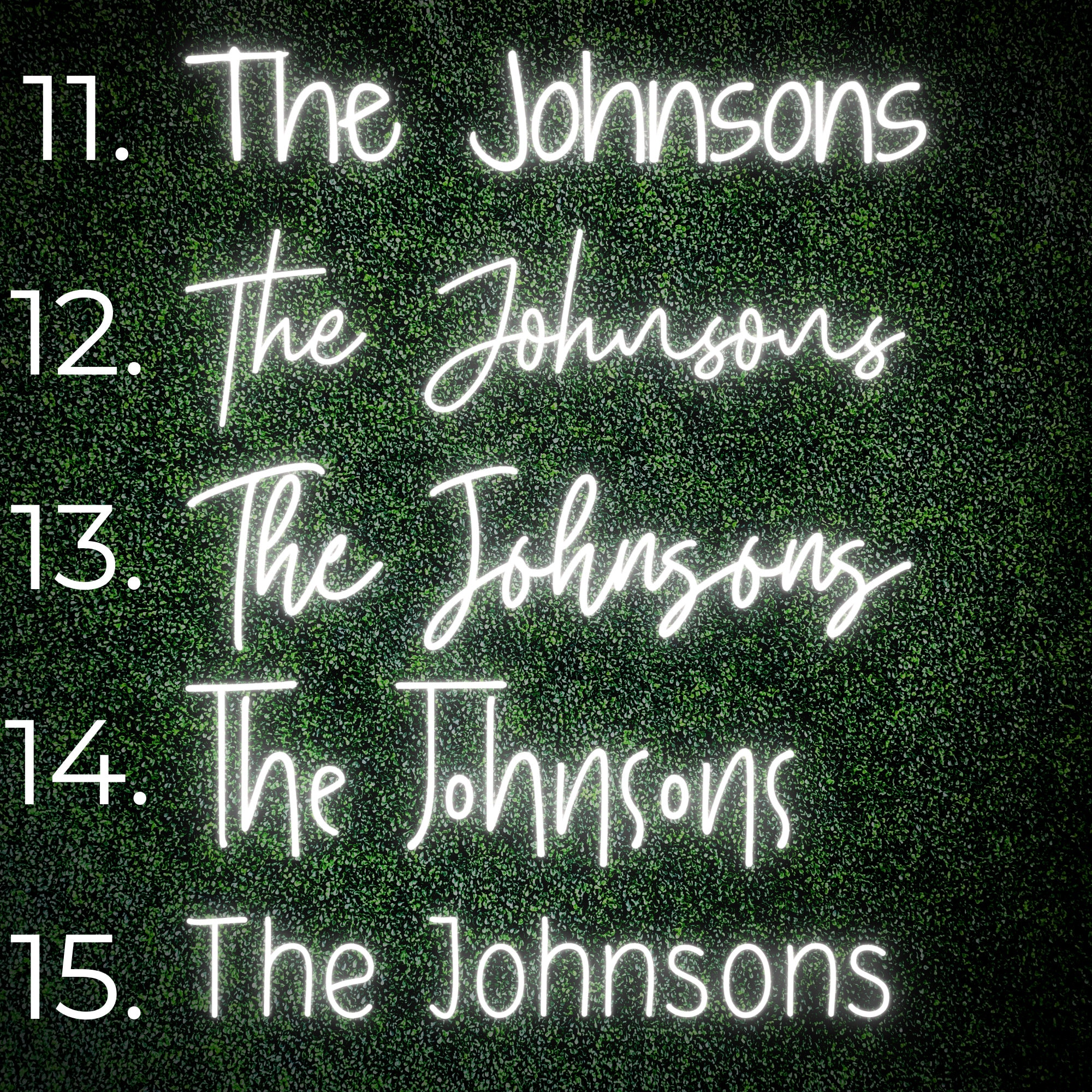 CUSTOM Last Name Neon Sign Premium Quality Cool to Touch | Etsy