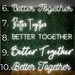 BETTER TOGETHER Neon Sign Premium Quality Cool to Touch - Etsy