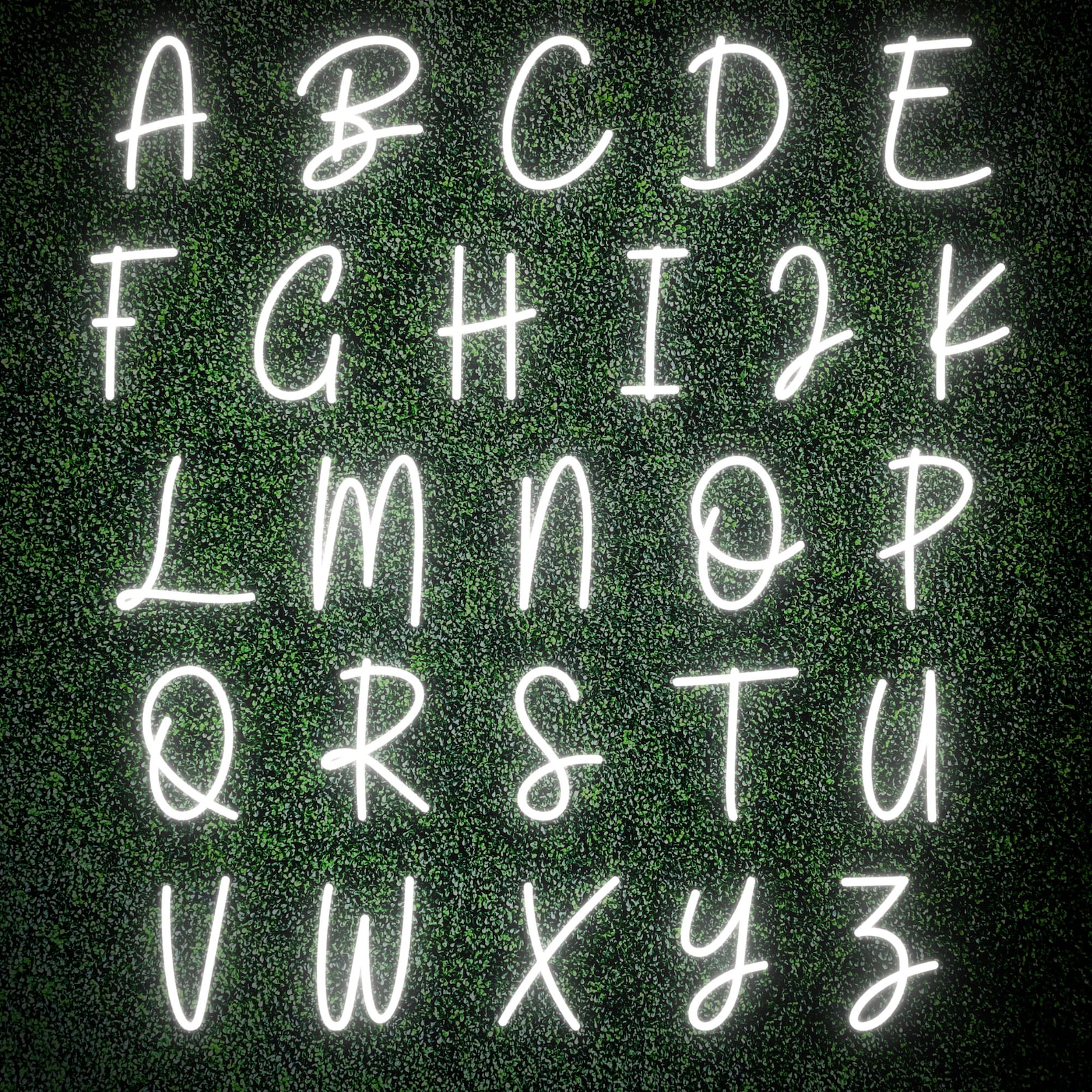 Initials in Heart Neon Sign, Premium Quality Cool Touch, Custom Neon ...