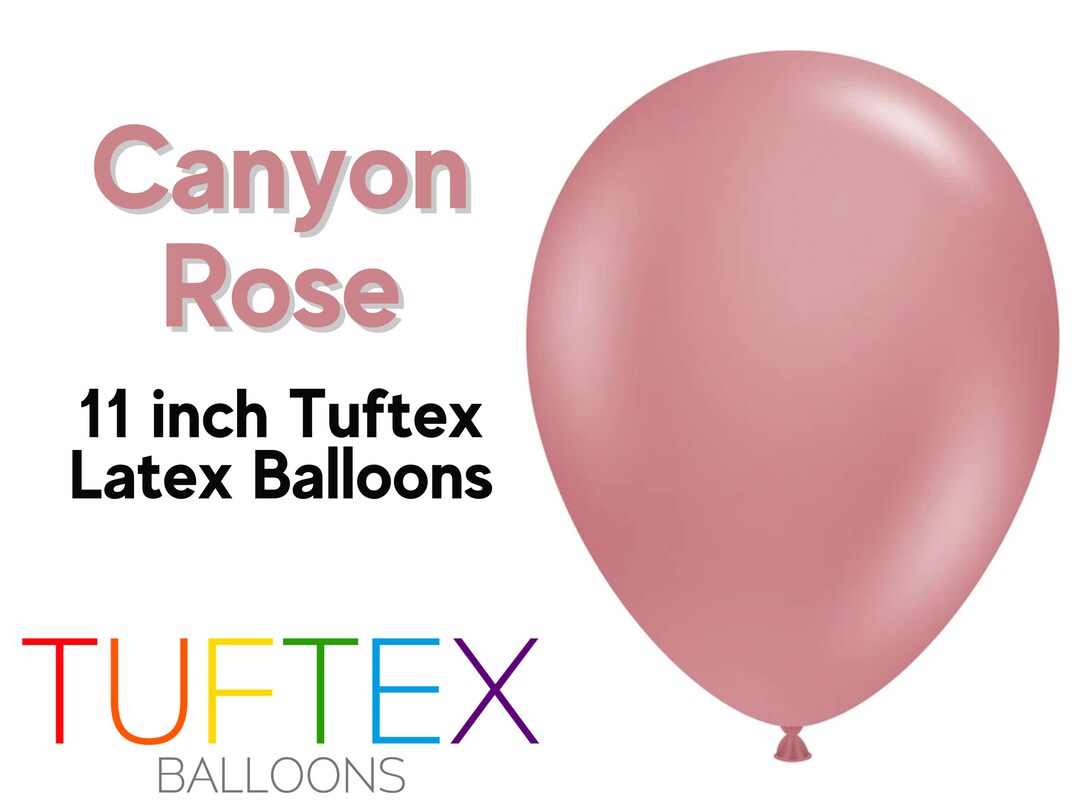 Canyon Rose Balloons 11 Inch Tuftex Latex, Tuftex Balloons, Blush ...
