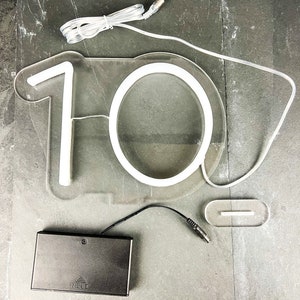 Neon Table Numbers - Custom Neon Sign - LED Neon Sign for Weddings and ...