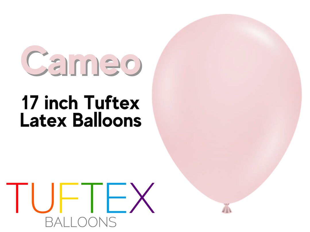 Cameo Balloons 17 Inch Tuftex Latex, Tuftex Balloons, Blush Balloons ...