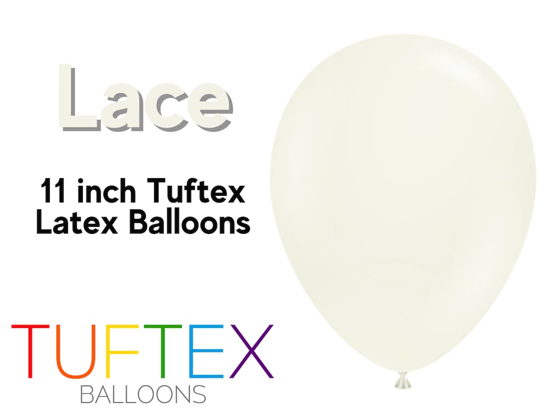 Lace Balloons 11 Inch Tuftex Latex, Tuftex Balloons, White Balloons ...