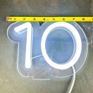 Neon Table Numbers Custom Neon Sign LED Neon Sign for Weddings and ...