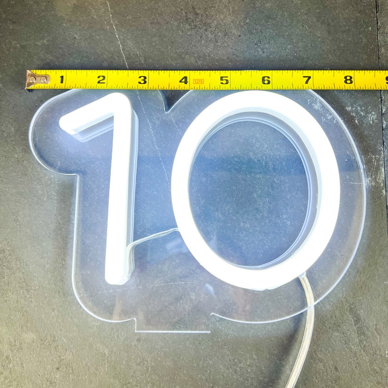 Neon Table Numbers Custom Neon Sign LED Neon Sign for - Etsy