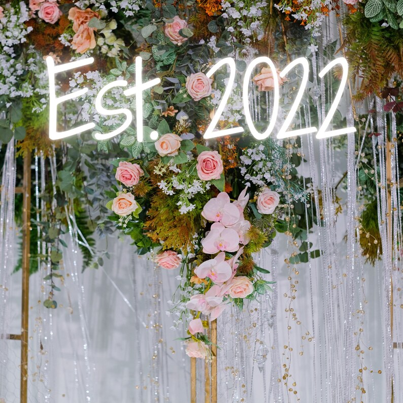EST. 2022 Neon Sign, Premium Quality Cool Touch, Custom Neon Sign ...