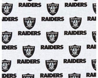 Raiders Cotton Fabric | Etsy