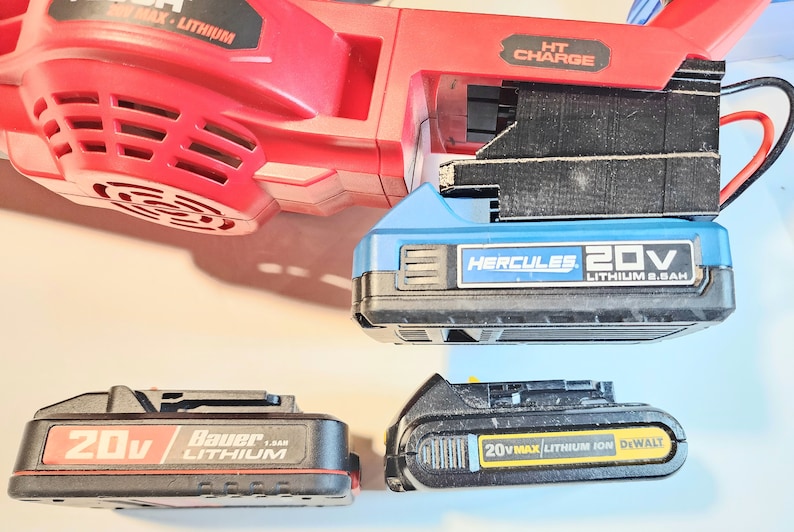 Hypertough Tool Adapter Adapt Dewalt Bauer Hercules 20v Batteries to ...