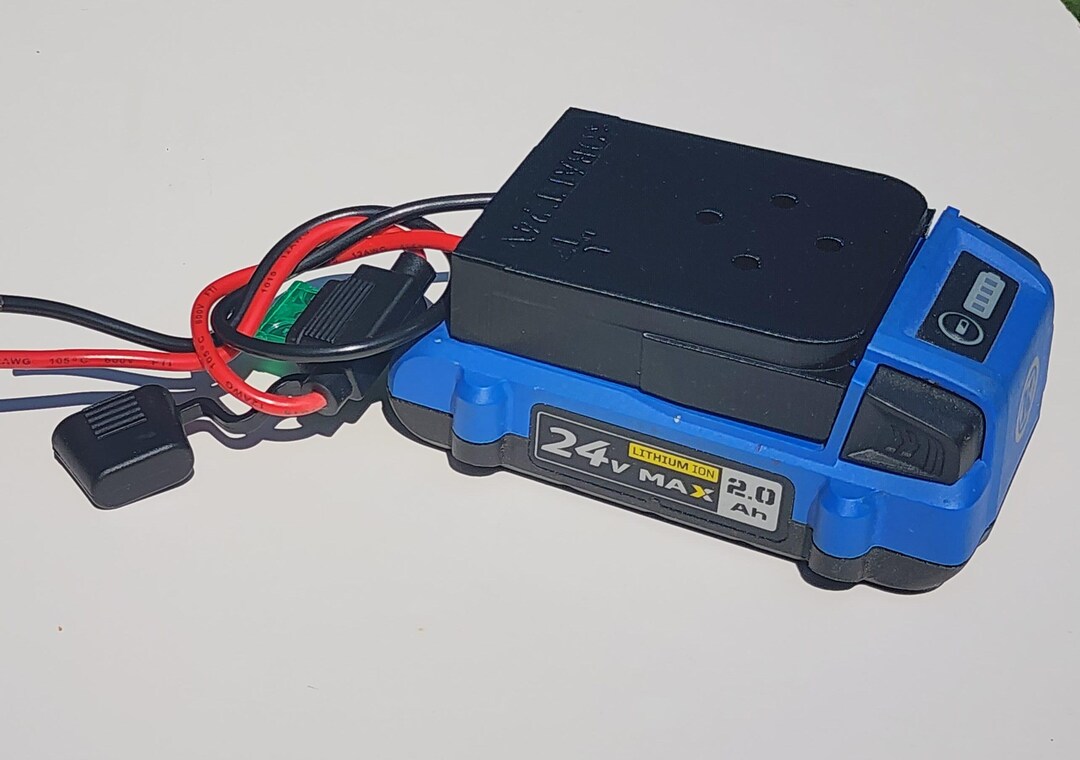 Kobalt 24V Battery Convert Adapter, DIY Connection Output Fused Power ...