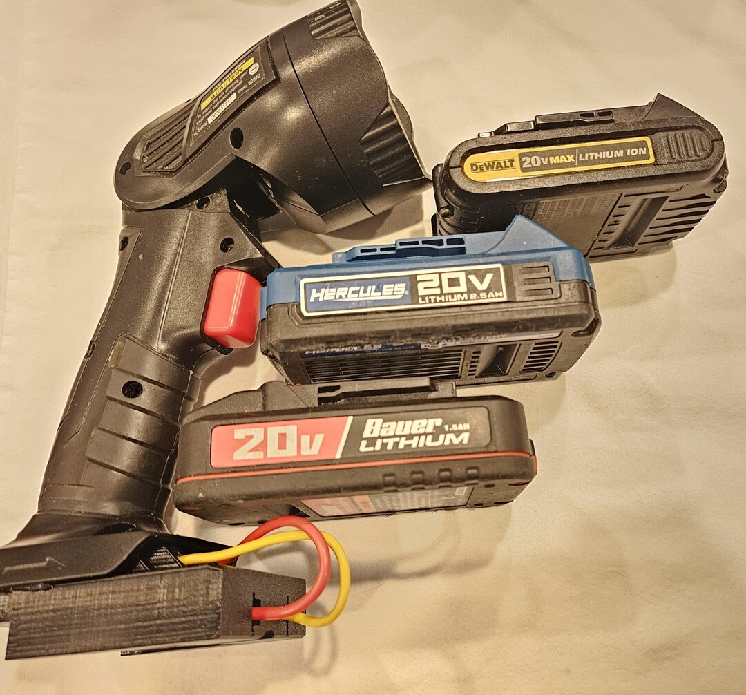Adapt 18V Drill Master Cordless Tools to Dewalt Hercules Bauer 20V Li ...