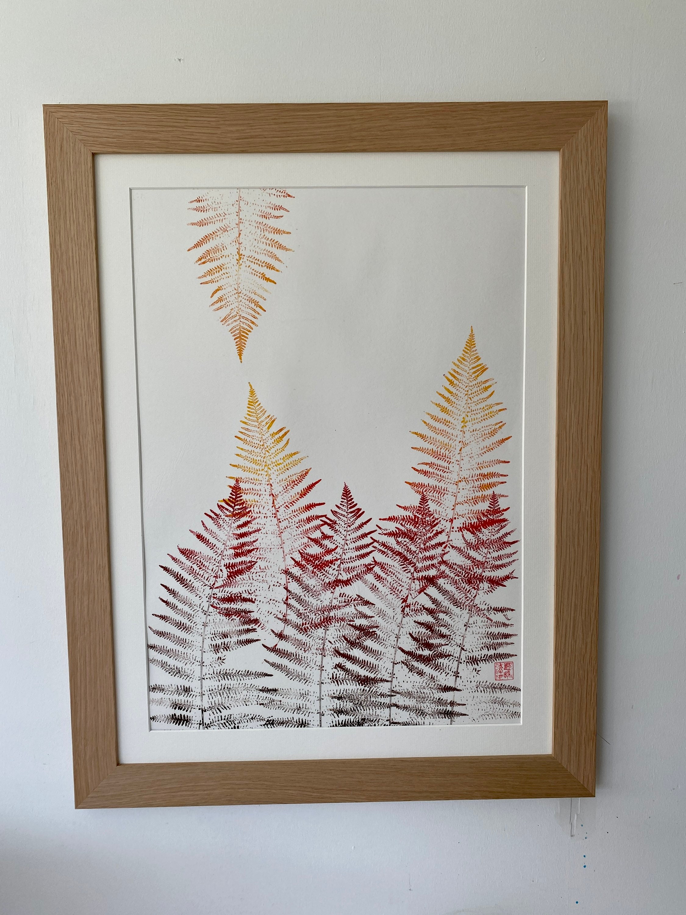 Multiple Fern Print Made Using the Gyotaku Printing Method - Etsy