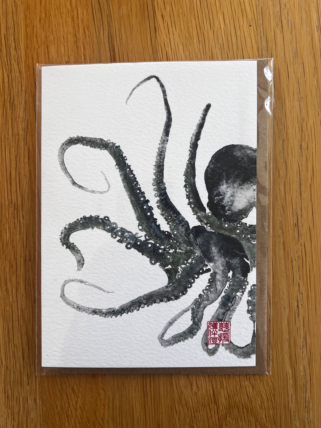 Octopus Greeting Card - Etsy